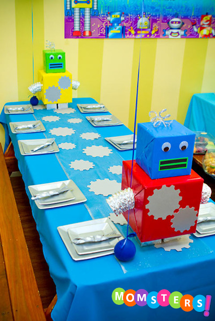 Momsters - Parenting n All the Jazz!: Robot Theme Birthday Party (Top ...