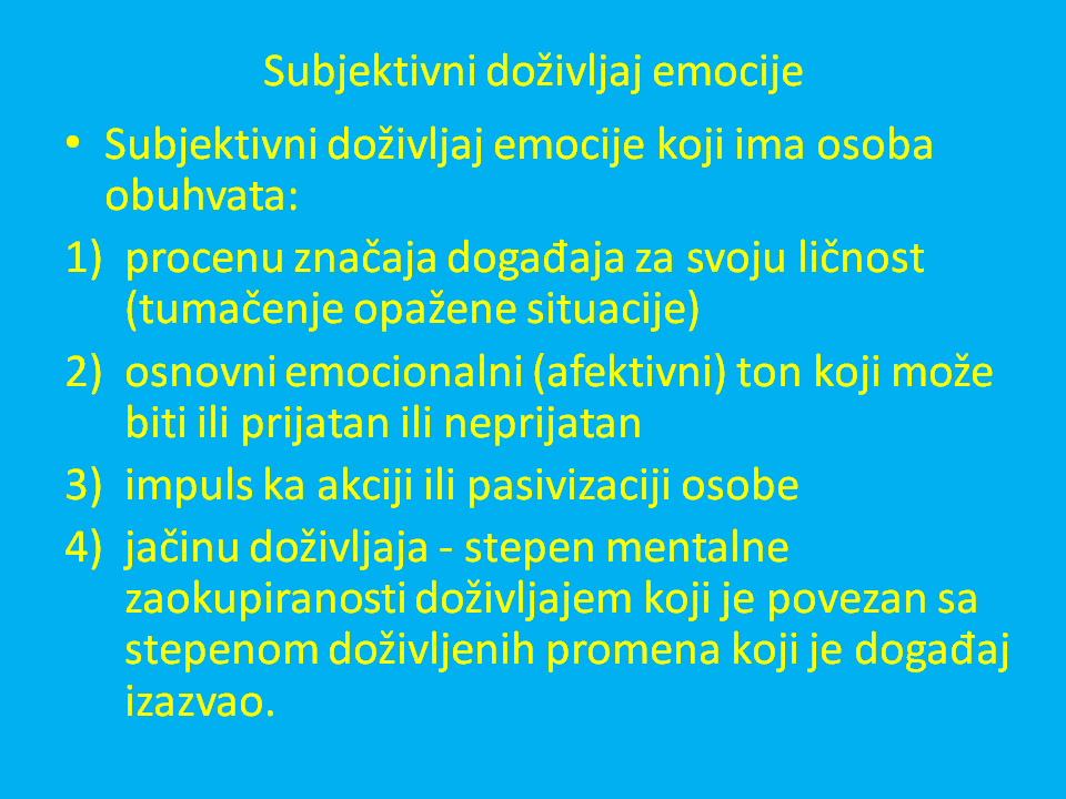 Klub za UM: EMOCIJE