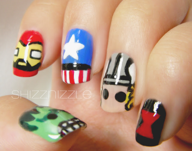 Shizznizzle: NOTD: The Avengers nails