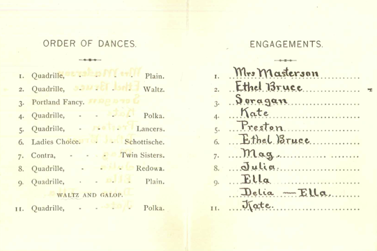 Rauner Special Collections Library: Anatomy of a Dance Card