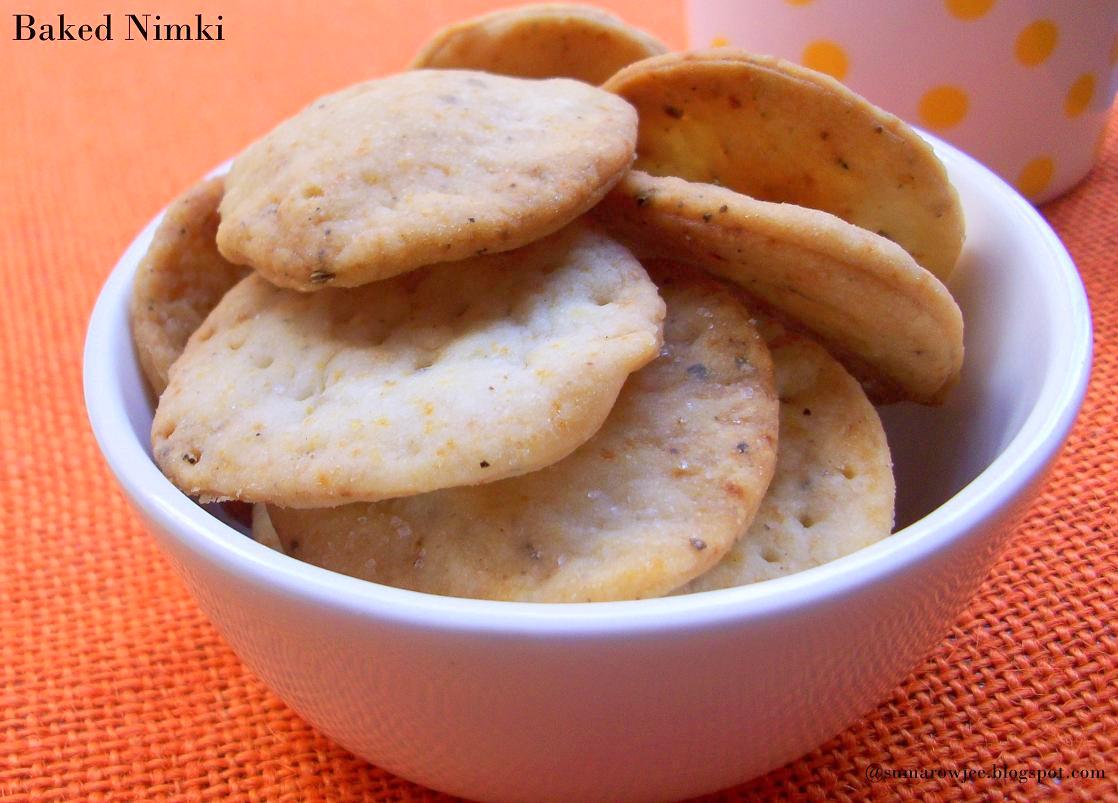 Cakes & More: Baked Nimki - Crisp Savory Indian Crackers