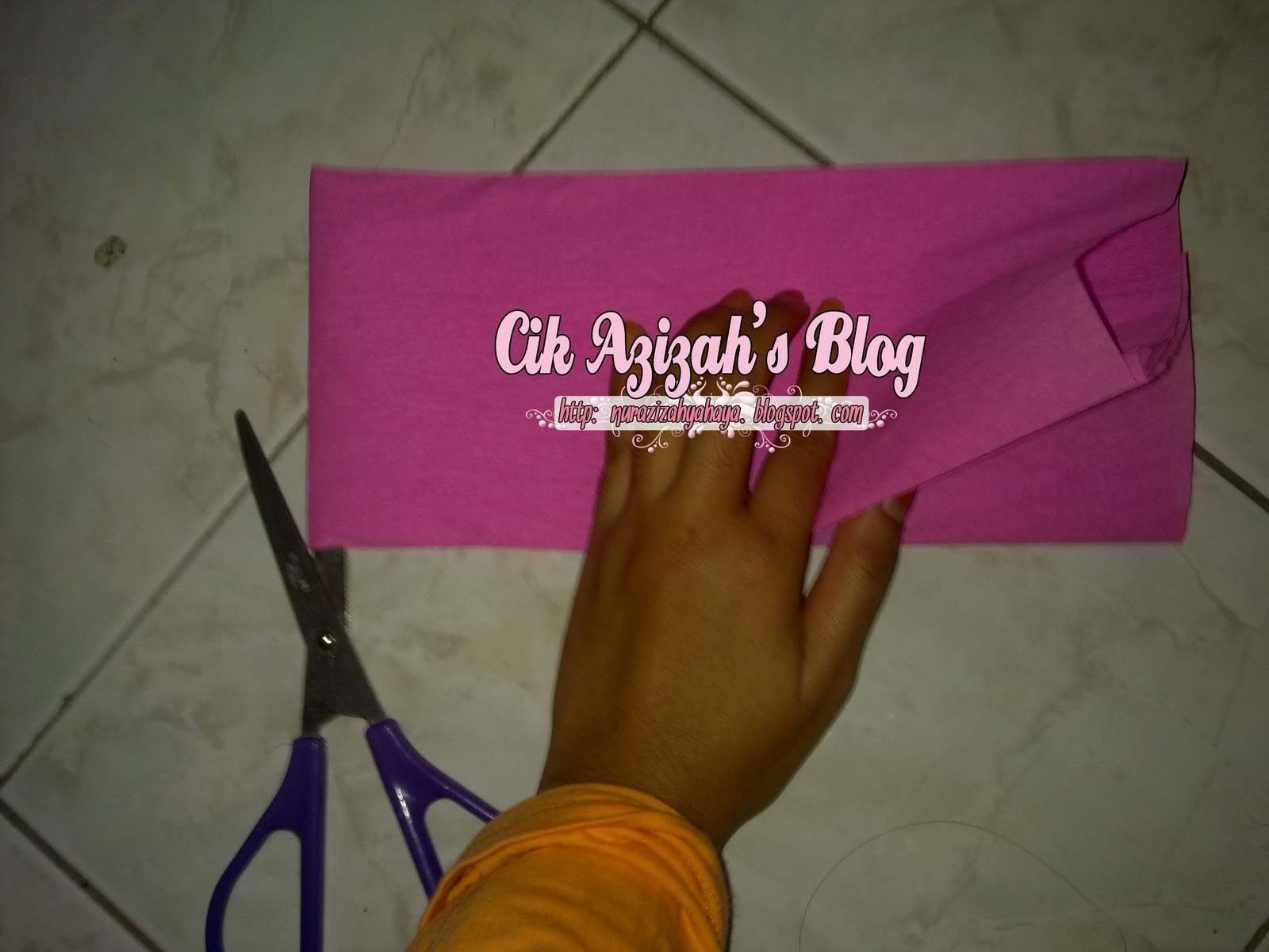 DIY Bunga Tisu Crepe Paper - Cik Azizah