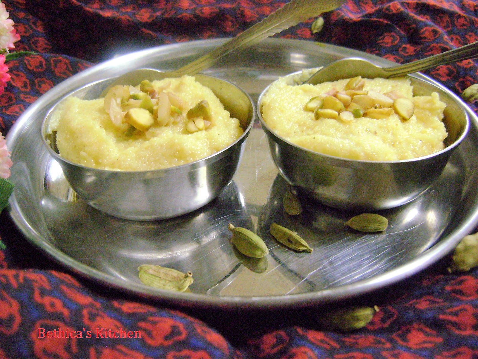 Bethica's Kitchen Flavours: Sooji & Custard Halwa (Semolina & Custard ...