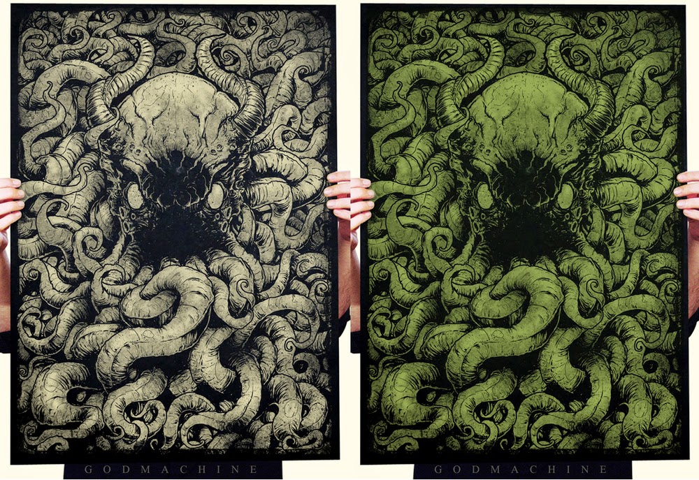 INSIDE THE ROCK POSTER FRAME BLOG: Godmachine Dune Fear is Mind Killer ...