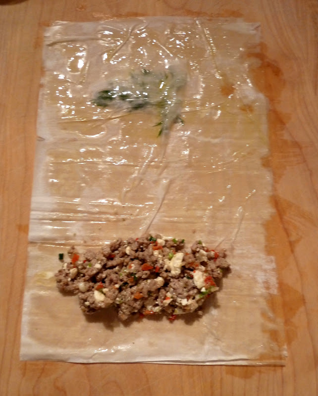 Cracked Pepper: Greek Phyllo Wraps with Tzatziki