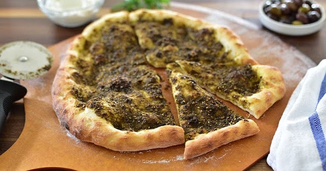 ZA'ATAR FLATBREAD RECIPE | Arabic Food Recipes