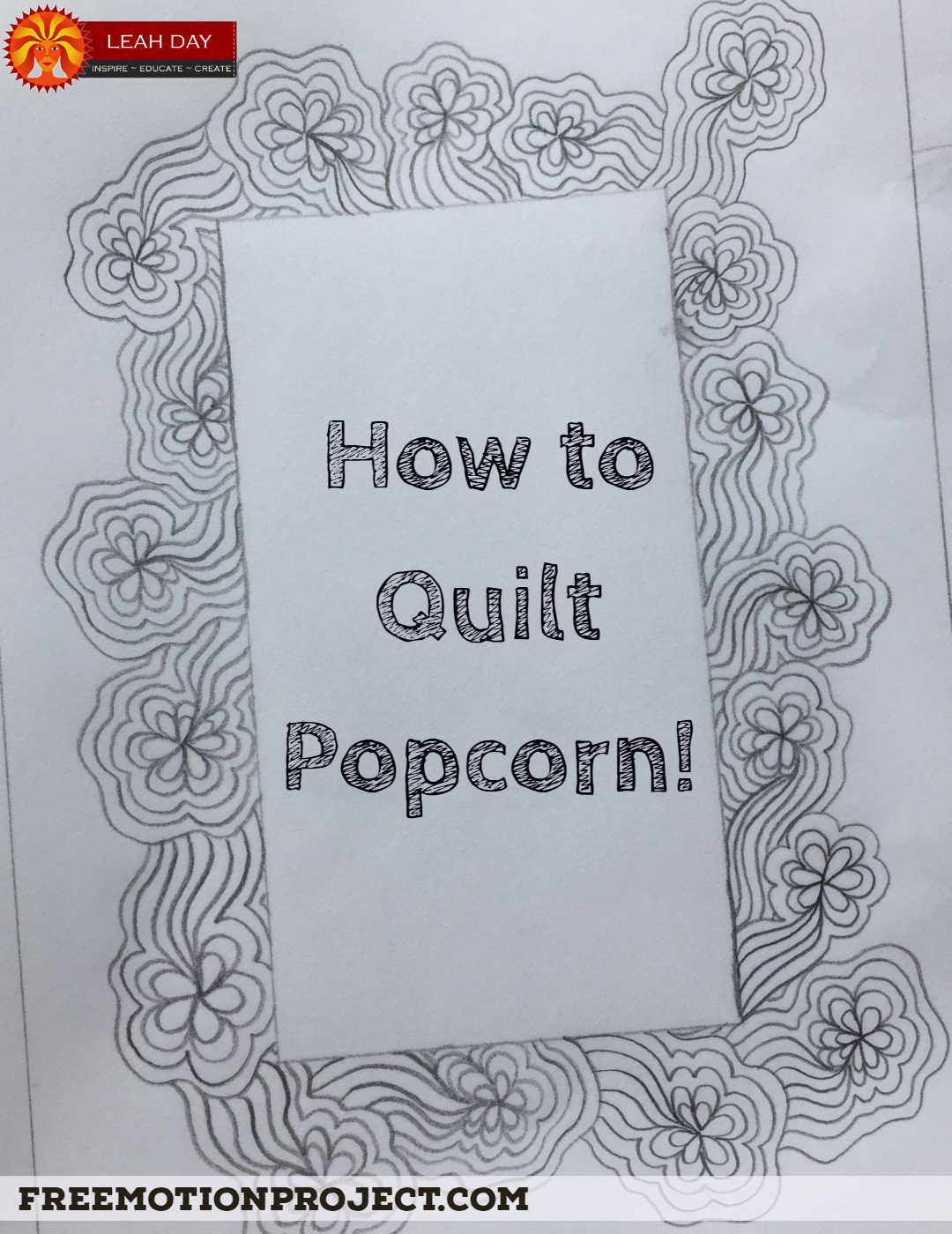 How to Machine Quilt Popcorn, Design #492 | Free Motion Quilting ...