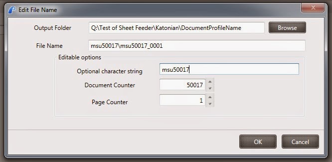 The Archivation Line: Automatic File Naming with the Fujitsu fi-7160 ...