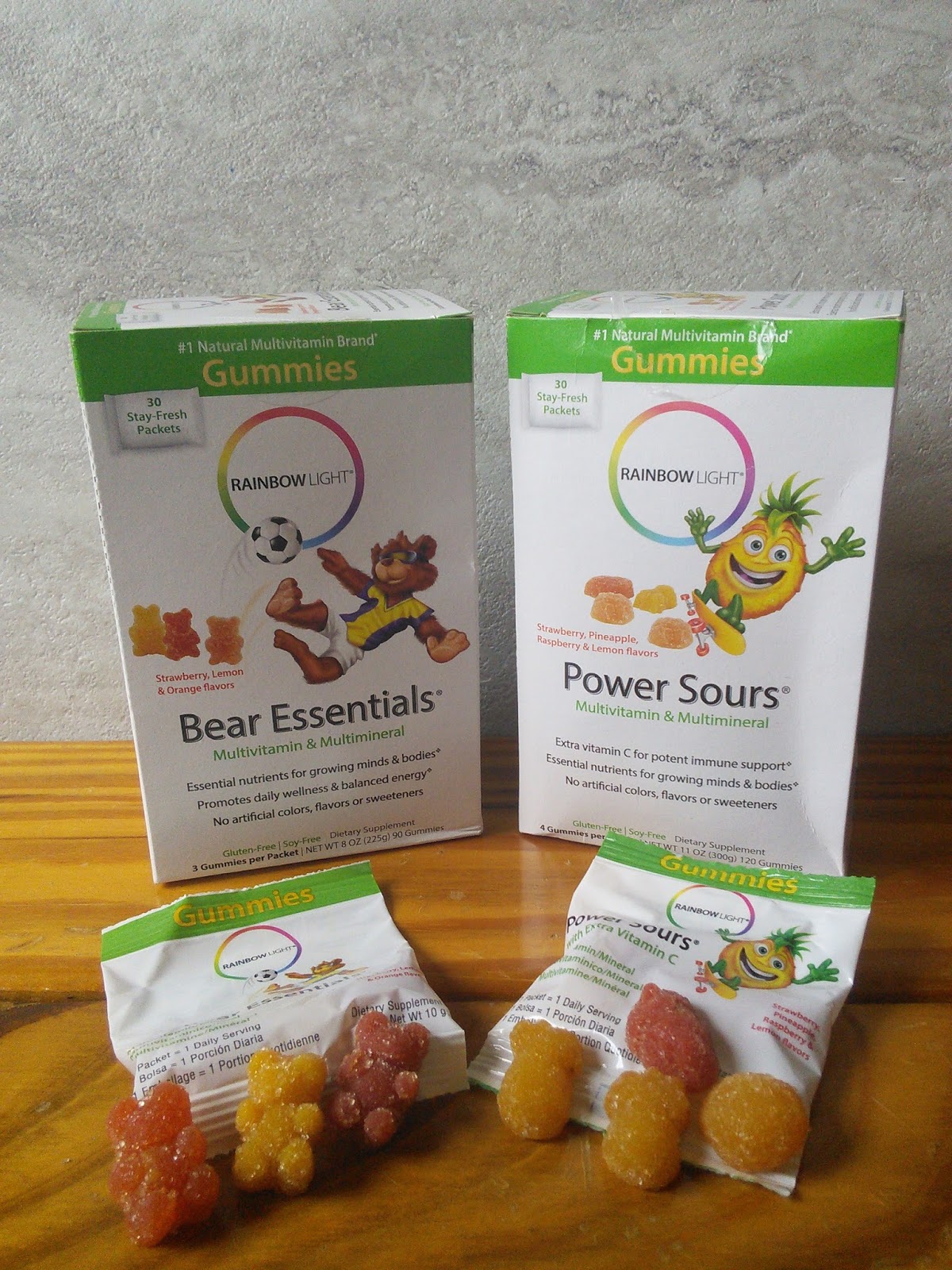 The vitamins come in fruit shapes and four delicious flavors ...