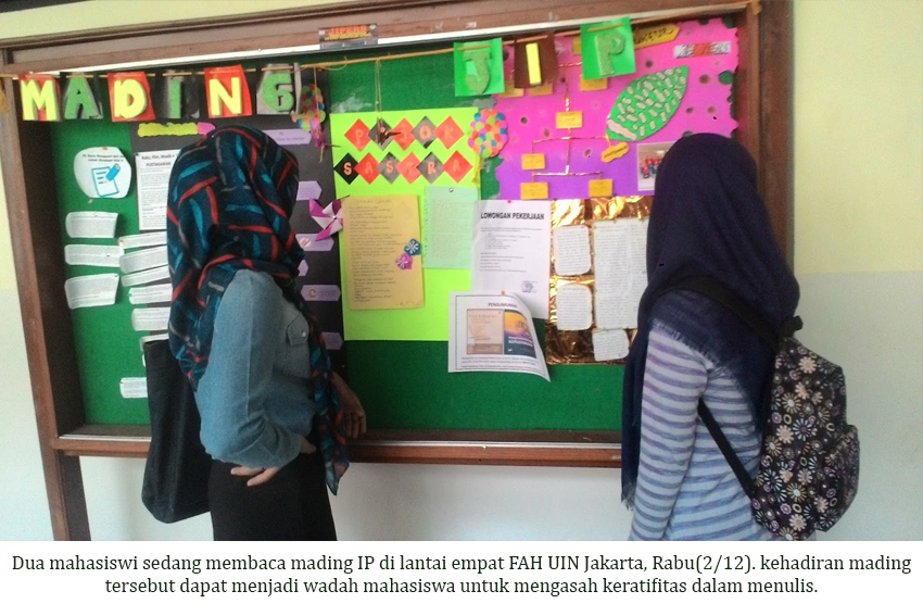 Mading Wadah Kreativitas Mahasiswa - LPM INSTITUT