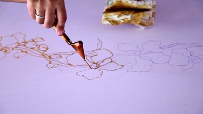 Kathy's Art Project Ideas: Gel Glue Batik Lesson