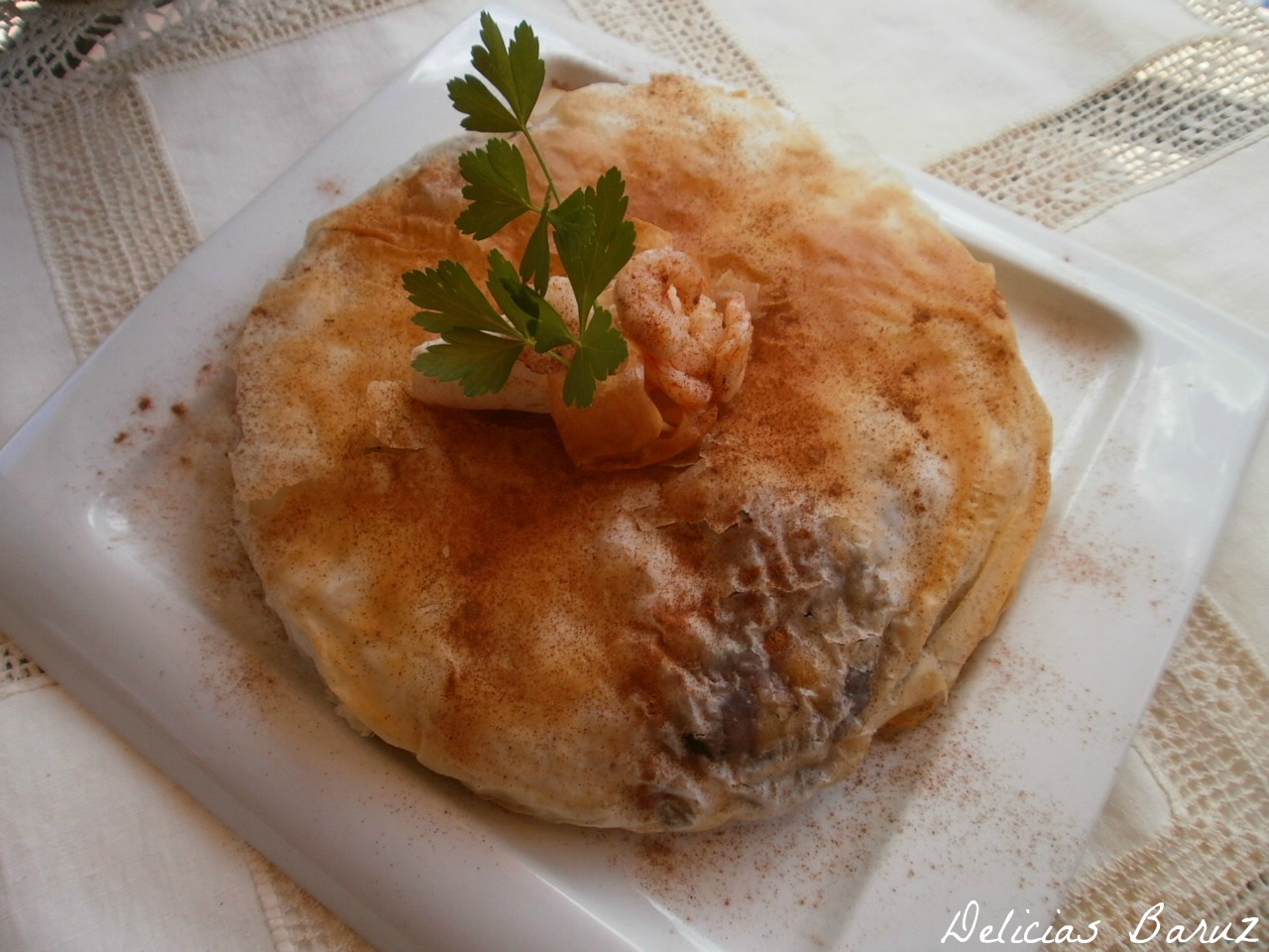 Delicias baruz: PASTELA DE LOMBARDA Y MORCILLA
