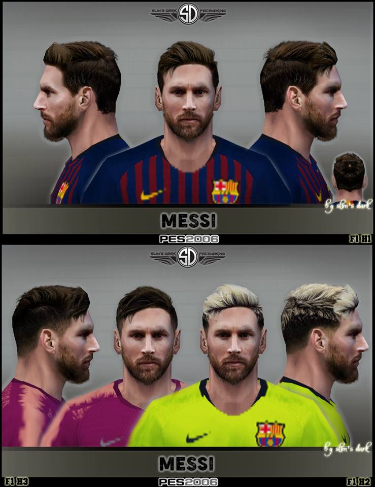Lionel Messi (FC Barcelona) Facepack 2018/19 - PES 6 - Patch PES Evolutions