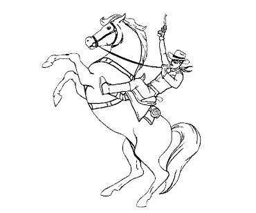 #3 The Lone Ranger Coloring Page