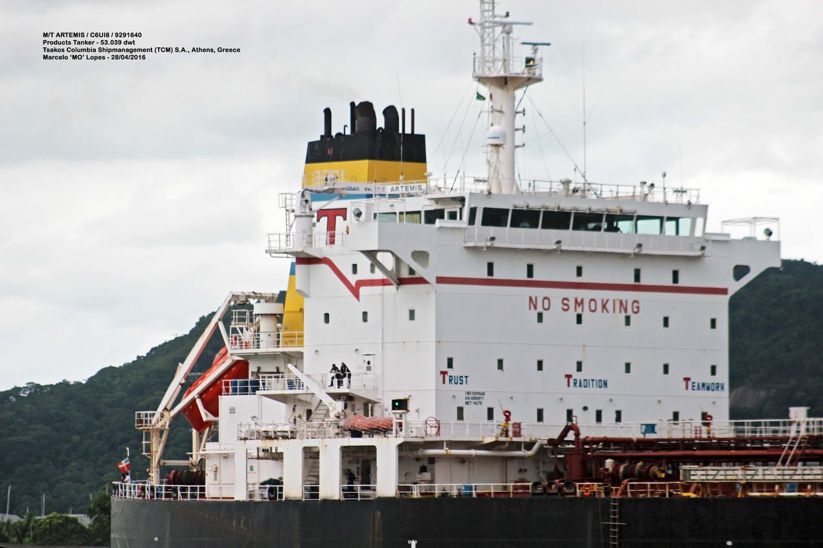 Santos Shiplovers: M/T Artemis / C6UI8 - Tsakos Columbia Shipmanagement ...