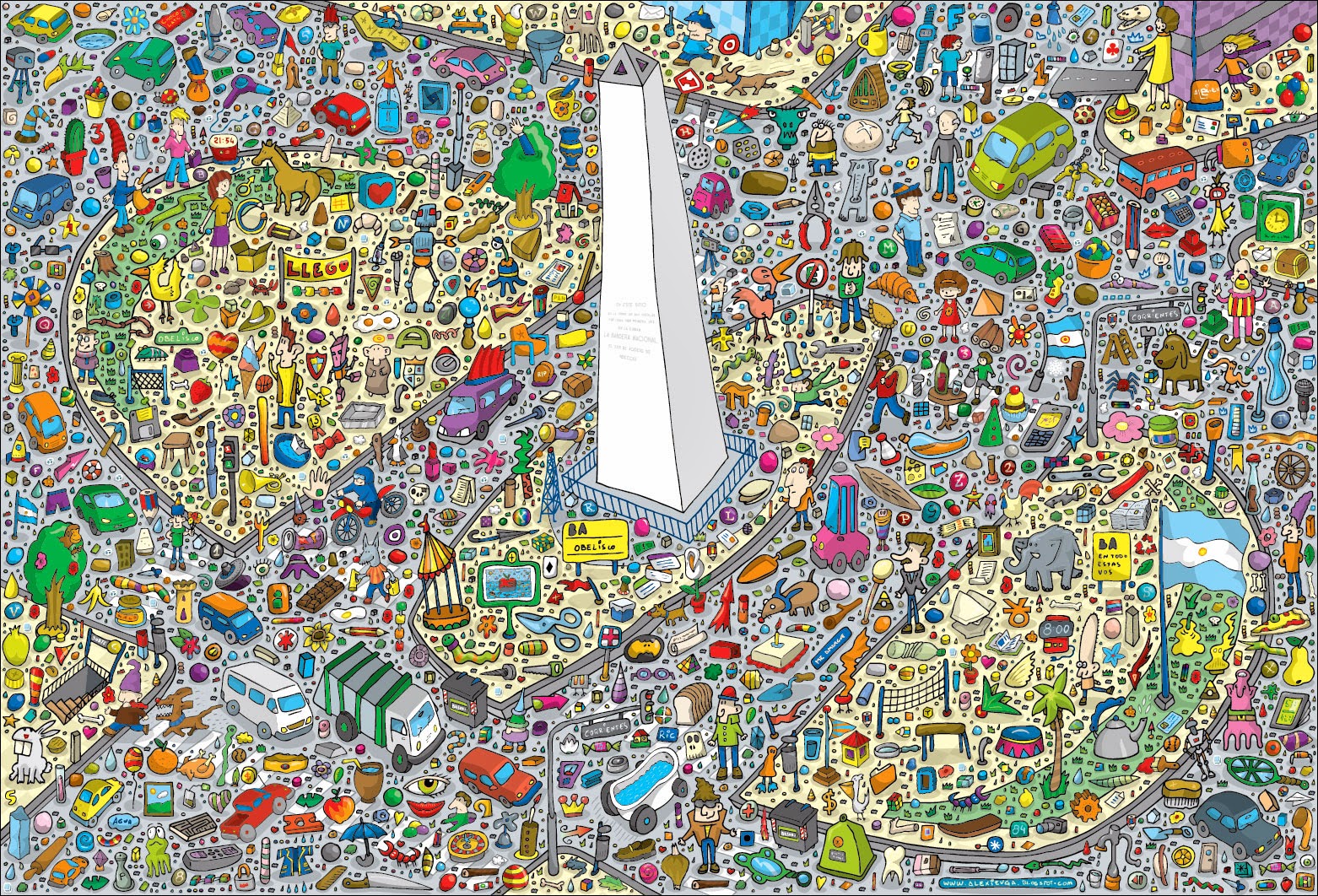 Ilustrador Alexiev Gandman: Paso a paso para ilustrar el Obelisco de ...