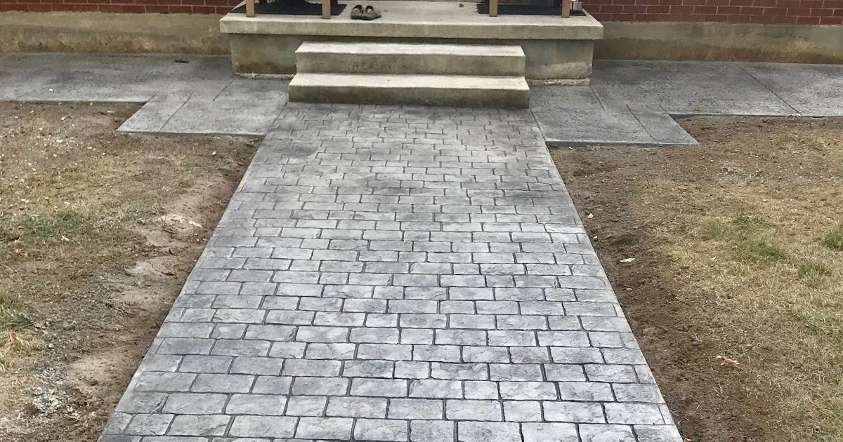 Concrete by Classic: Wrap-Around Stamped Concrete