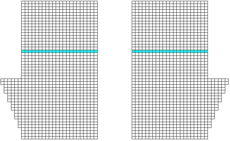 ChemKnits: Blank Mitten Chart