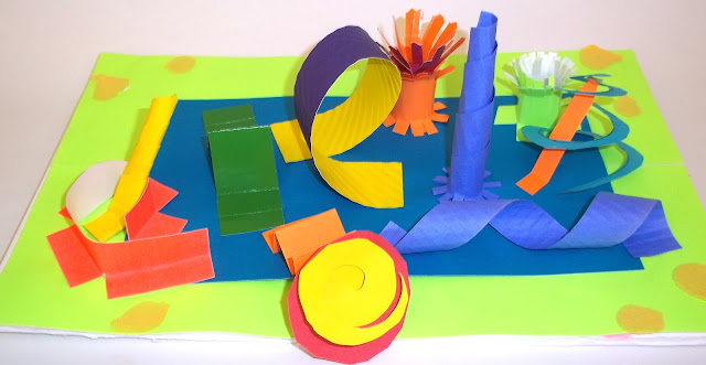 Monument Valley Regional Middle School Art Class: Paper Sculptures, 5th ...