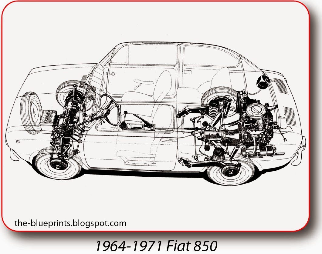 Vector Blueprints - Cars, Trucks, Busses and others: Fiat - Illustrations