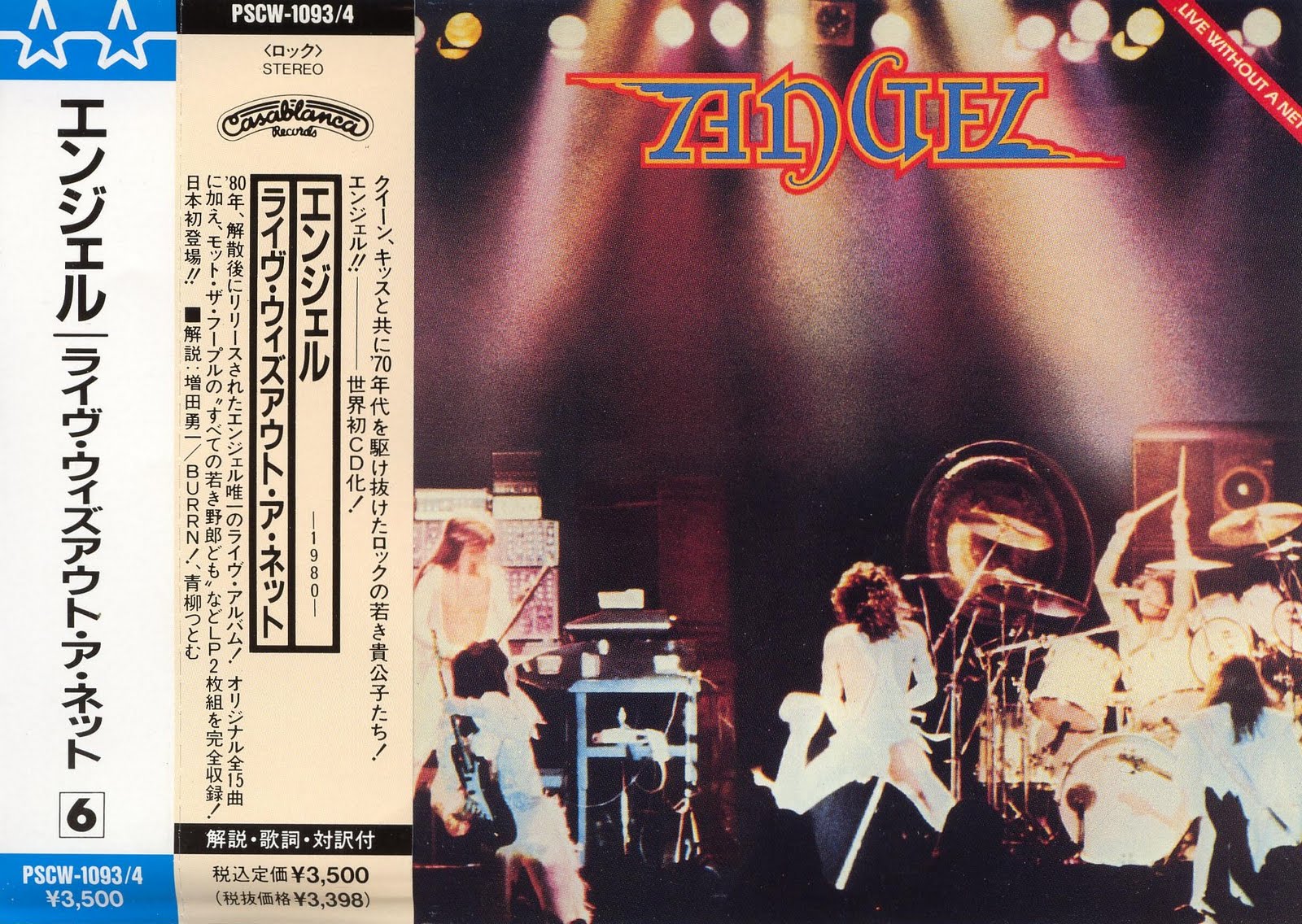 Jolly Joker`s Ohrenbalsam: ANGEL, LIVE WITHOUT A NET, IMPORT DCD, 1992