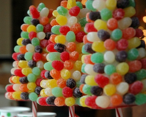 The Domestic Curator: WHIMSICAL GUMDROP CHRISTMAS TREES & CRAFTS