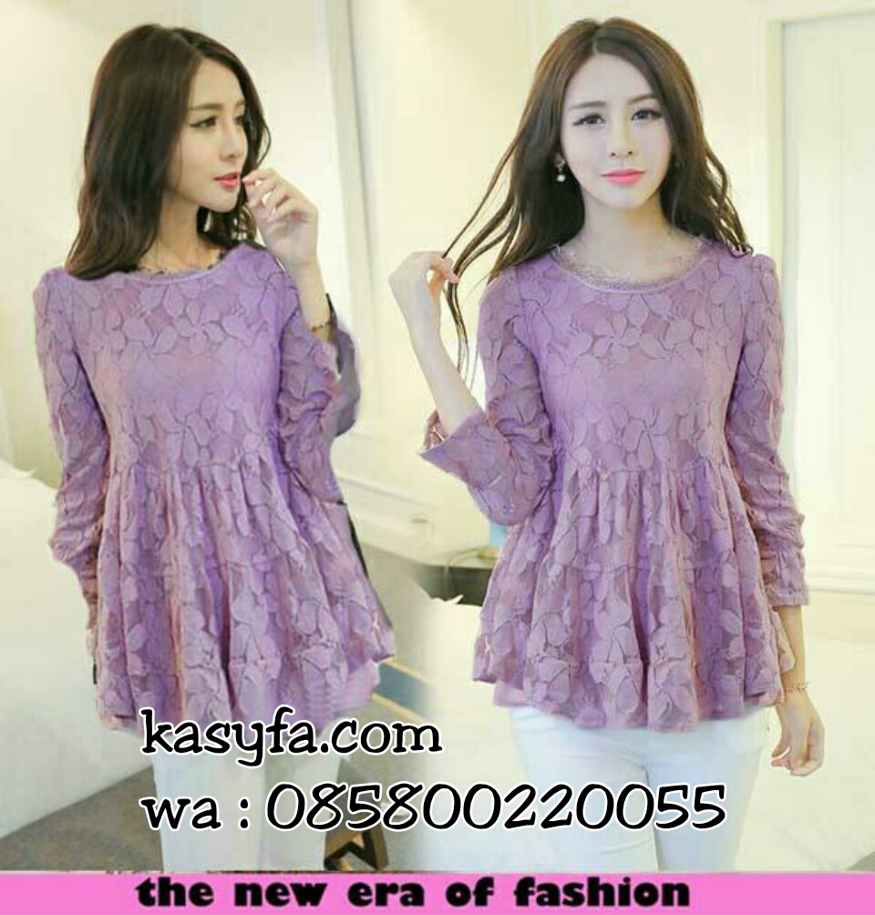 Atasan Brokat Modern Yang Lagi Trend Di Tahun 2017 - ''KASYFA SHOP''