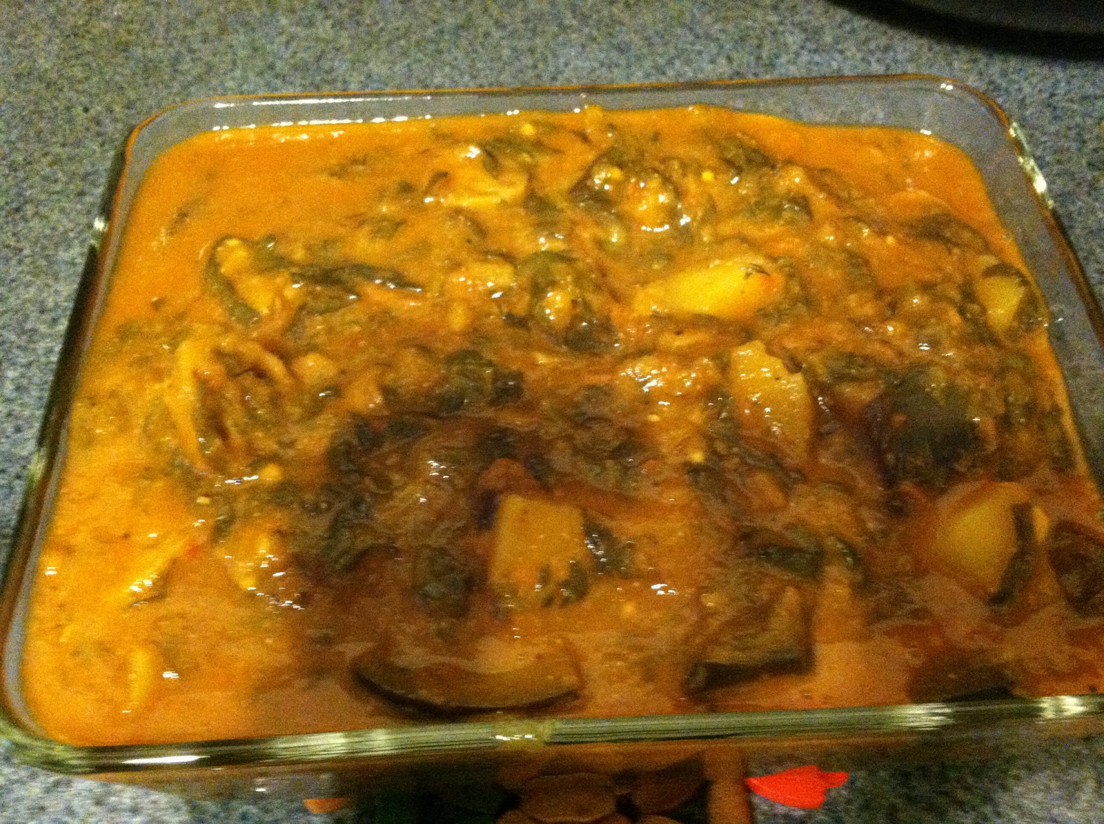 Chef Vani's Kitchen: Palak Mein Bhee Patata Vangan (Lotus root/ Potato ...