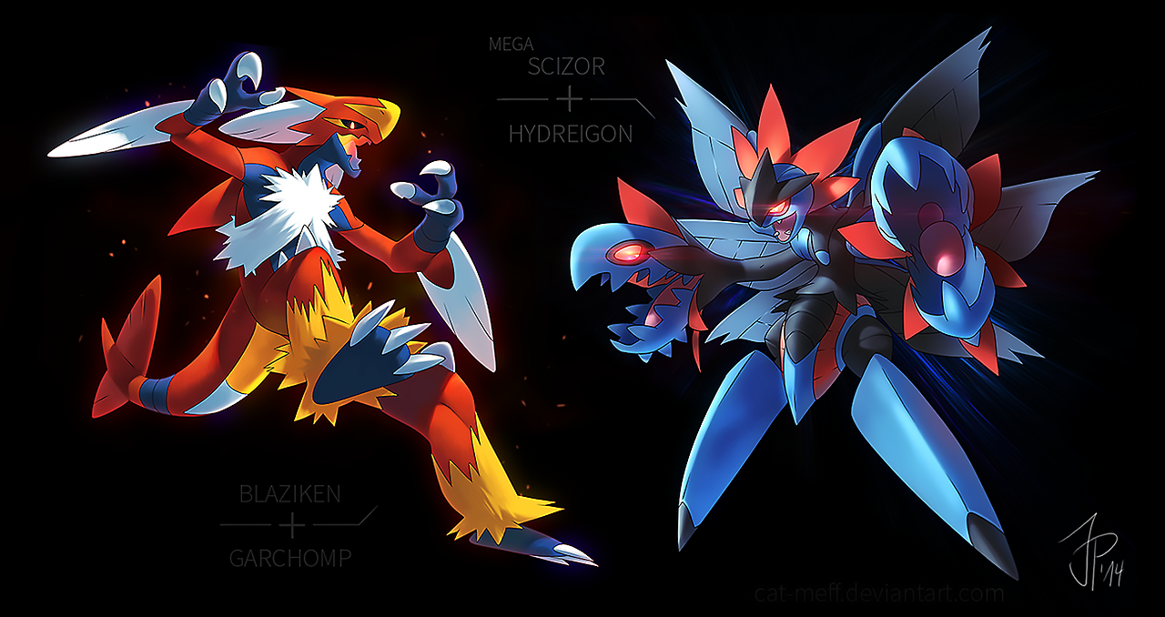 AKIWA ART: Kickass Pokemon Fusion Fan Art by Josephine