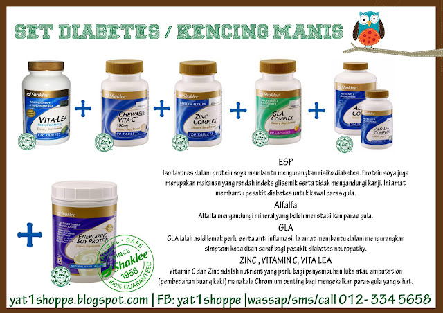 Your 1 stop beauty & health care center..: SET DIABETES SHAKLEE