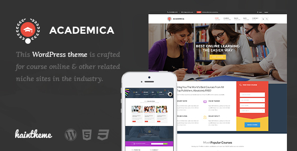 Academica Best Education Center WordPress Theme - Download New Themes