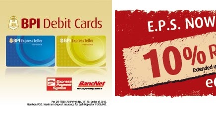 Khorry Carlos: Earn Your Money Back With BPI Debit Cards