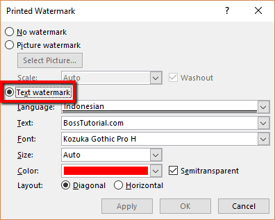 Cara Membuat Watermark pada Microsoft Word - PAKAR TUTORIAL