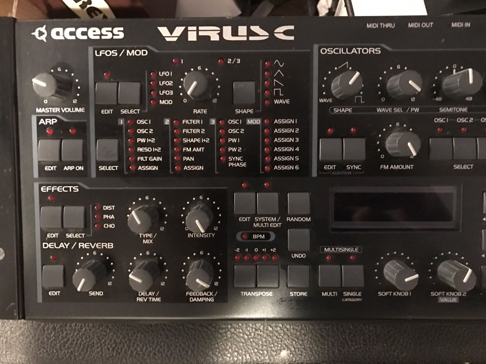 MATRIXSYNTH: Access Virus C SN *VCAyTxyBTsP*