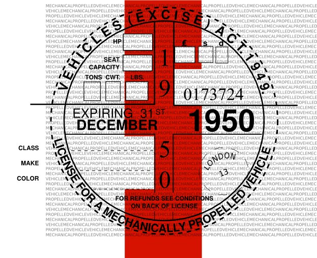 ImpBarn: Tax Disc Replica