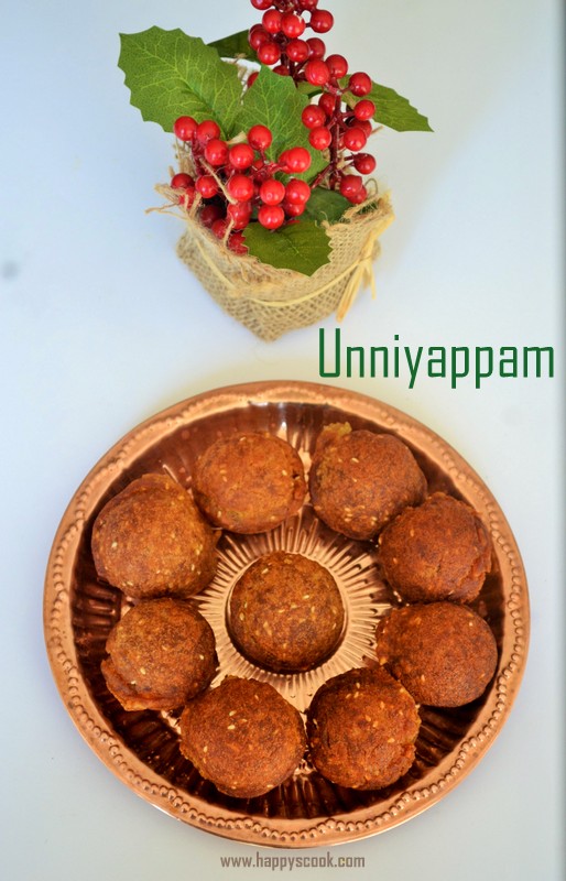 Unniyappam Recipe | Neyyappam | Nei Appam | Onam Sadya Recipe | Happy's ...
