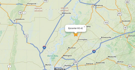 3.5 earthquake shakes New Madrid fault north of Memphis | End Time Begins