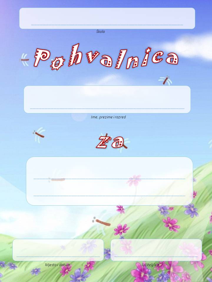 Zlatna djeca: Pohvalnice na kraju nastavne godine