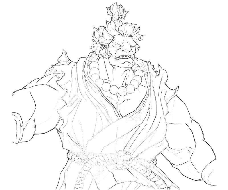 Akuma Coloring Pages Sketch Coloring Page