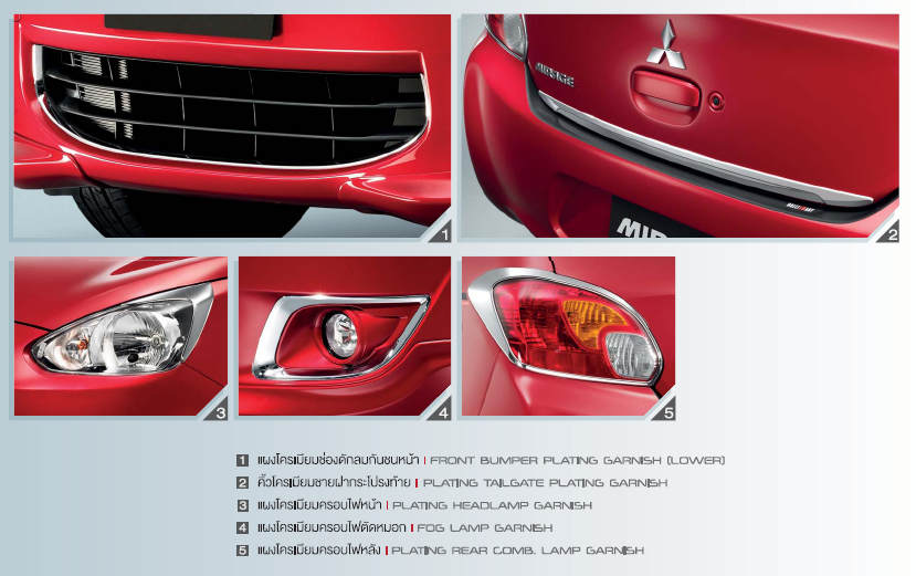 Mitsubishi Mirage รายละเอียด และ รีวิว รถ Mirage: ชุดแต่ง และ ...