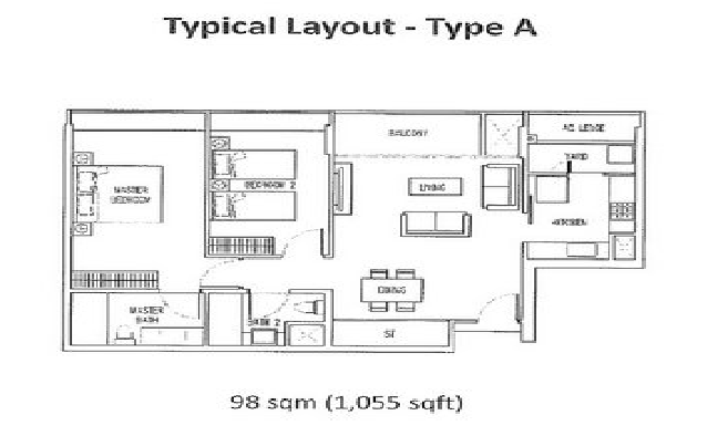 Interlace Condo: Interlace Condo Floor Plan