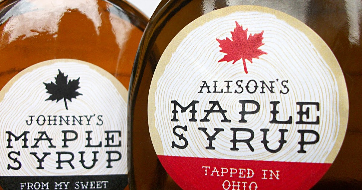 Colorful Adhesive Canning Jar Labels: New Custom Maple Syrup Labels for ...