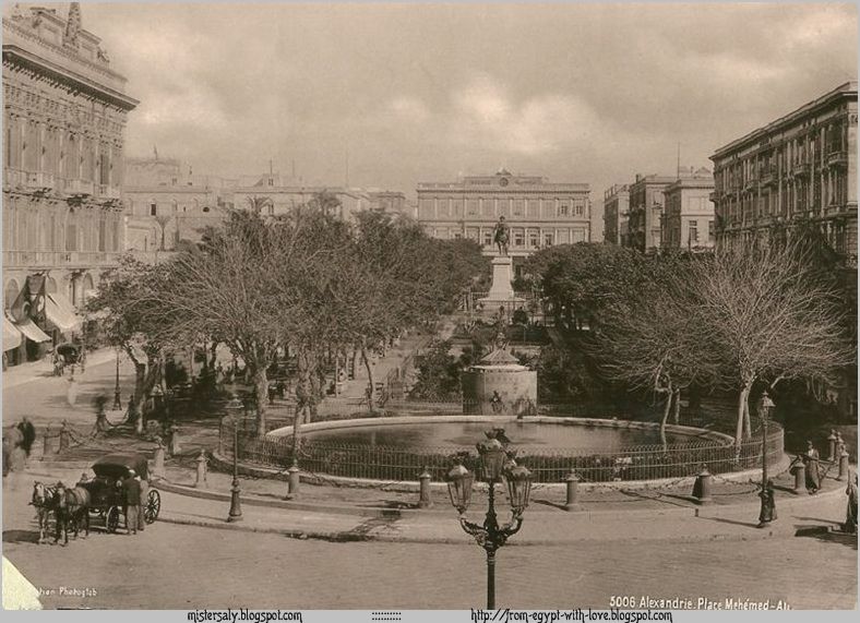 From Egypt With Love: Mansheya Square Alexandria from 1857