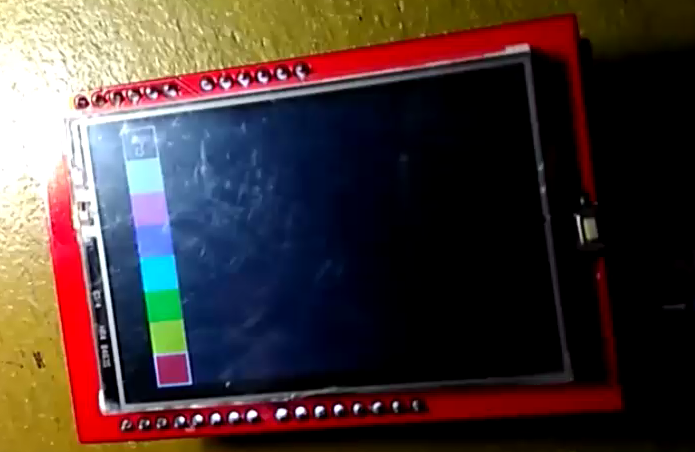 Drawing with LCD Touch screen with various color variations. The LCD ...