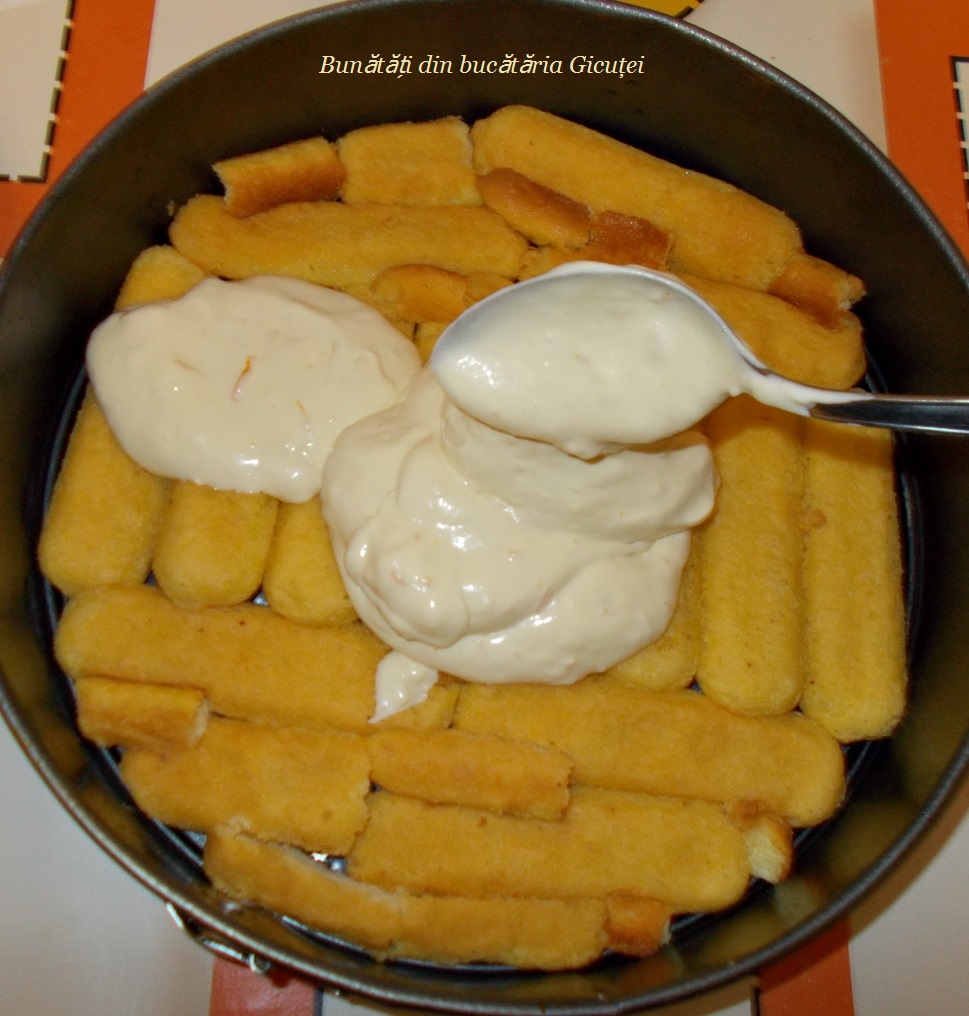 Tort Diplomat cu fructe - Bunătăți din bucătăria Gicuței