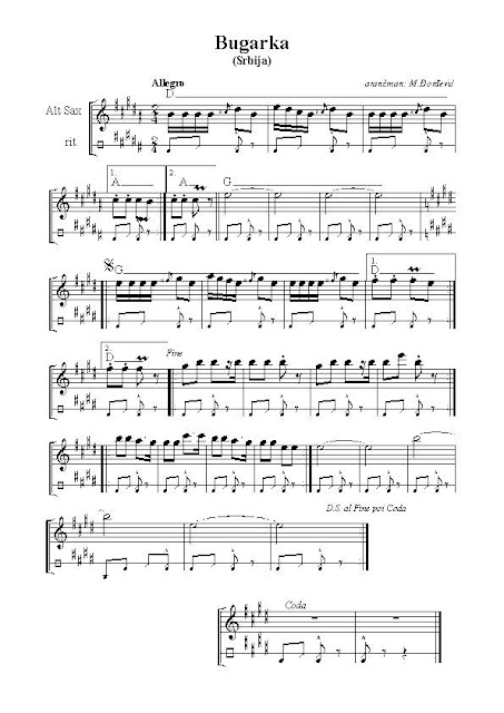 NOTE | DOMACE I STRANE: BUGARKA NOTE AKORDI TEKST