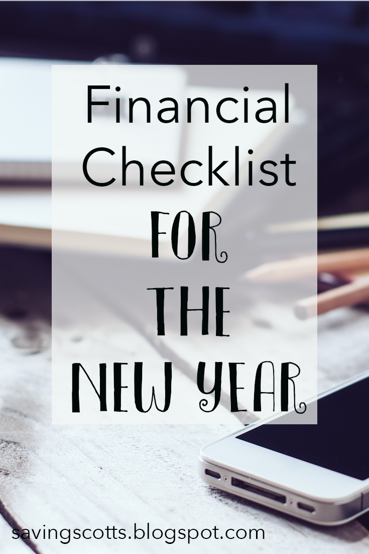 Financial checklist for the new year - Saving Scotts