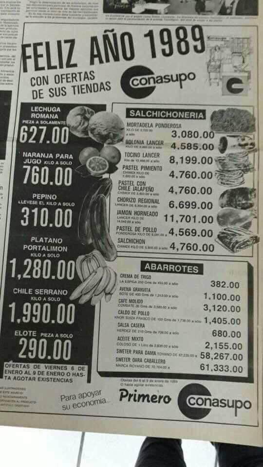 Conoce Saltillo: Primero Conasupo. Feliz Año 1989