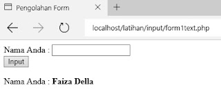 Cara menampilkan inputan text di PHP | Menulis dan Membaginya