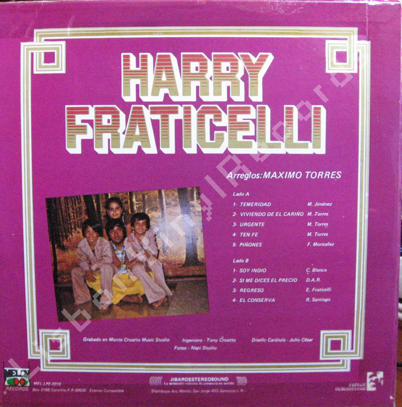 Lisbon Vinyl Salsa Records: Harry Fraticelli - Aqui otra vez